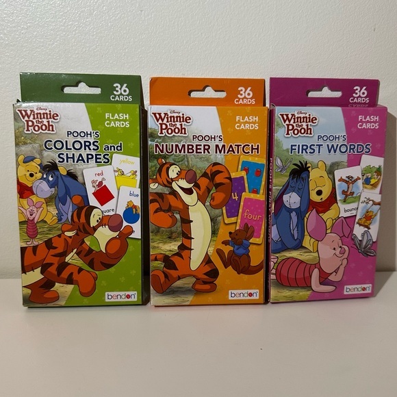 bendon | Toys | Brand New Winnie The Pooh Flash Cards | Poshmark